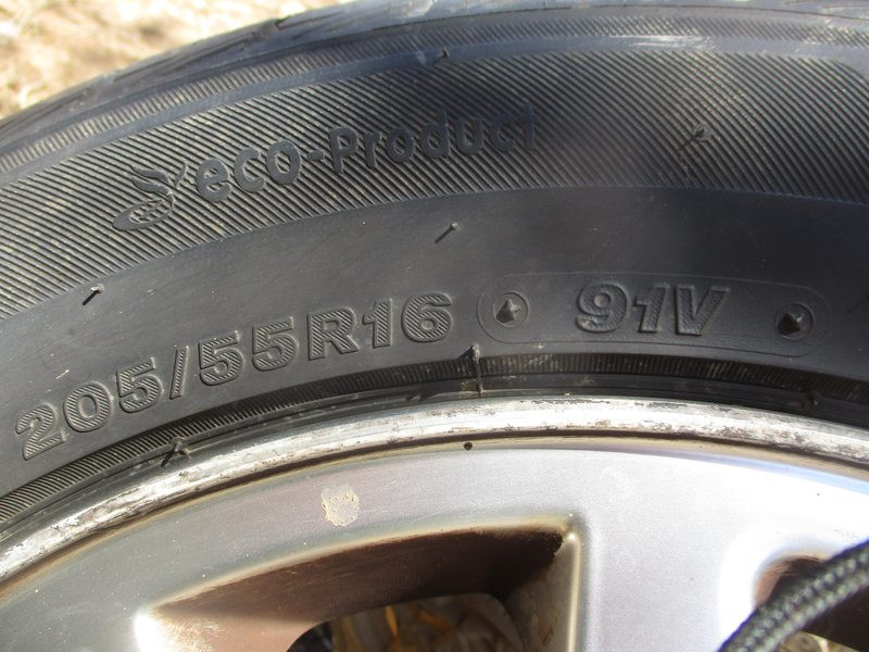 [SA] 4X 16″ x 6.5″ CURSA Rims, V50, S40, C30, C70, Near New Bridgestone ...