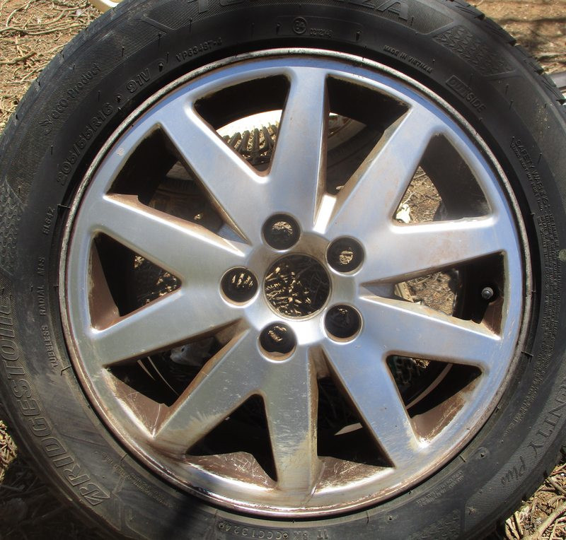 [SA] 4X 16″ x 6.5″ CURSA Rims, V50, S40, C30, C70, Near New Bridgestone ...